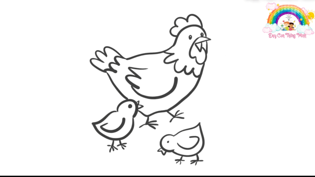 Học tập Vẽ đàn gà con Nghệ thuật đơn giản cho trẻ em